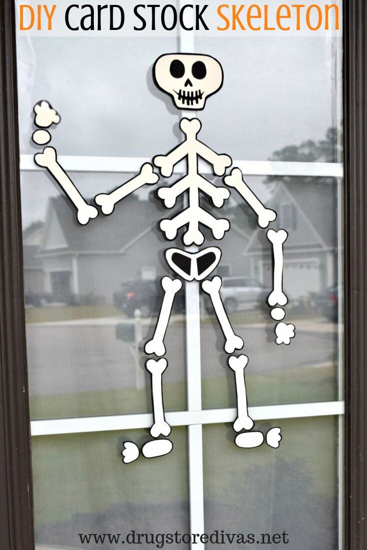DIY Card Stock Skeleton | Drugstore Divas
