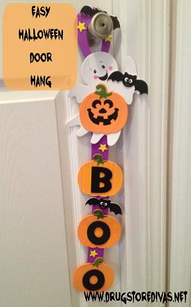 Halloween DIY: Easy Halloween Door Hang | Drugstore Divas