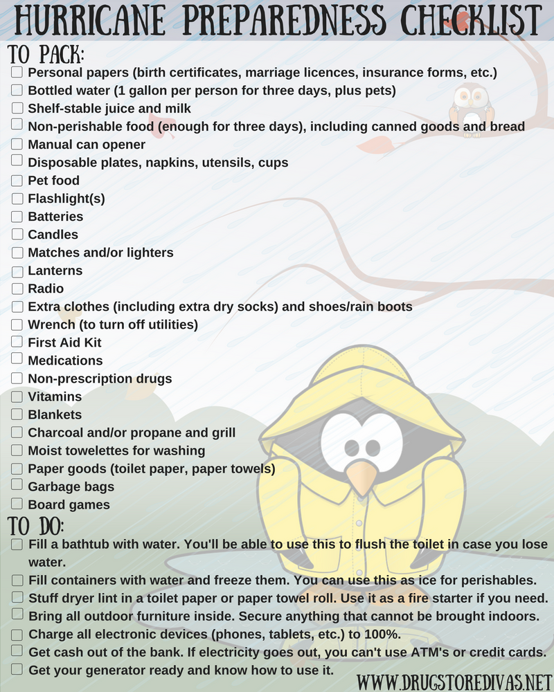 Hurricane preparedness checklist 2017 printable - perymail Hurricane preparedness checklist 2017 printable - perymail