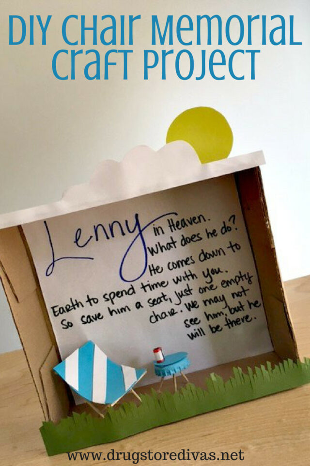 DIY Chair Memorial Craft Project | Drugstore Divas