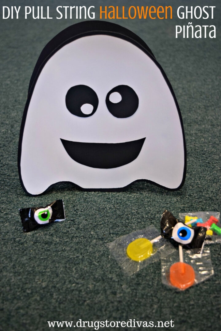 DIY Pull String Halloween Ghost Piñata | Drugstore Divas