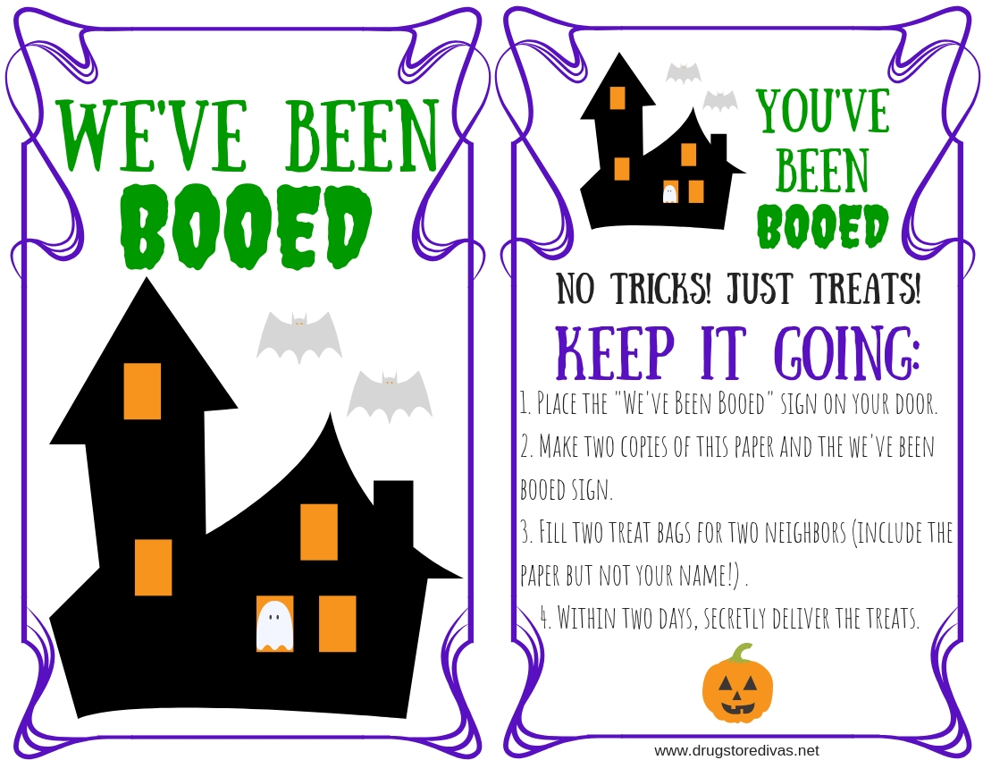 You've Been Booed Kit And Free Printable | Drugstore Divas