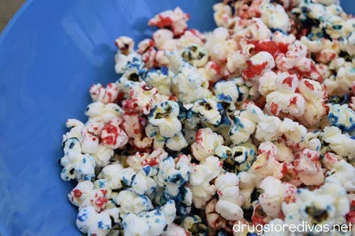Red, White, And Blue Popcorn Recipe | Drugstore Divas
