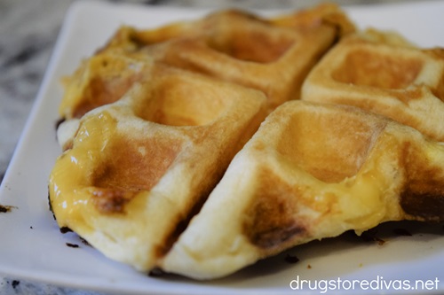 Scrambled Egg And Cheese Stuffed Waffles Recipe | Drugstore Divas