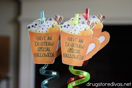 DIY Halloween Crazy Straws Gift | Drugstore Divas