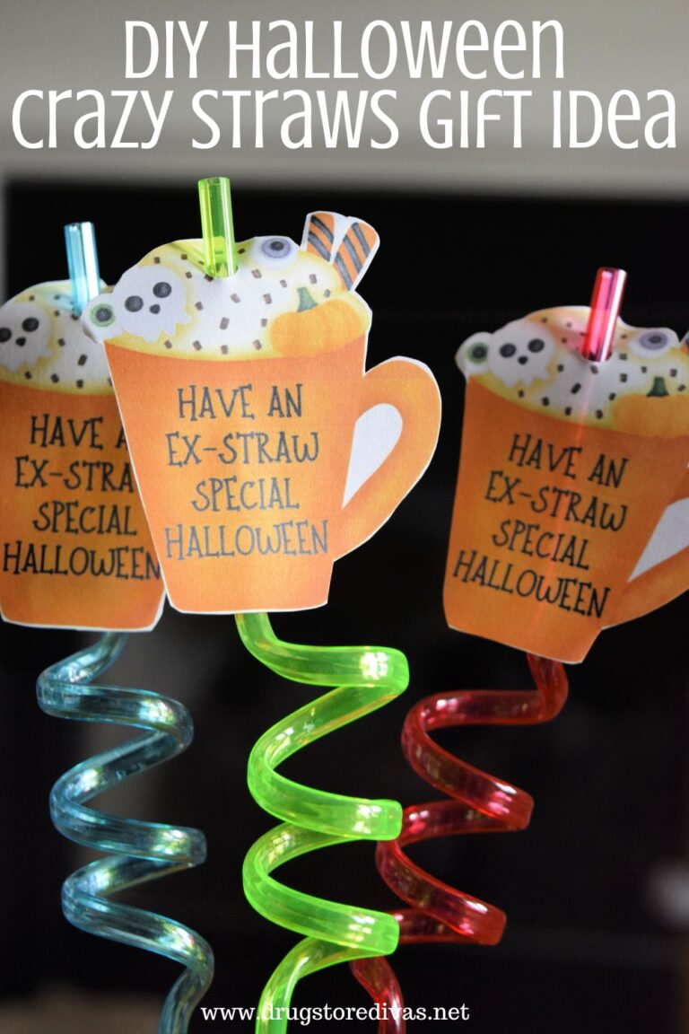 DIY Halloween Crazy Straws Gift | Drugstore Divas