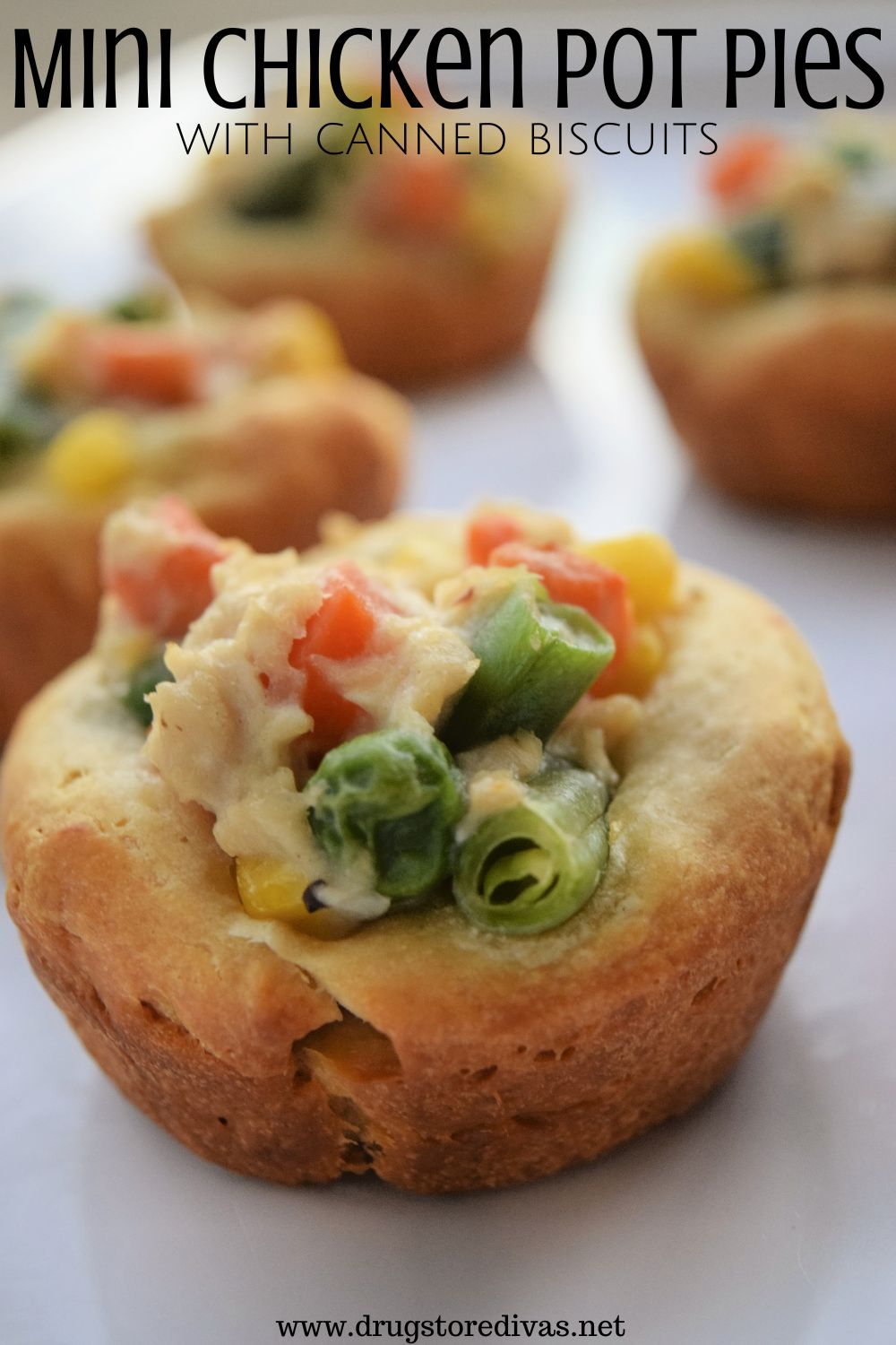 Mini Chicken Pot Pies With Canned Biscuits Recipe | Drugstore Divas