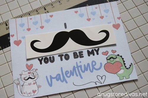 DIY Mustache Tattoo Valentine's Day Cards | Drugstore Divas