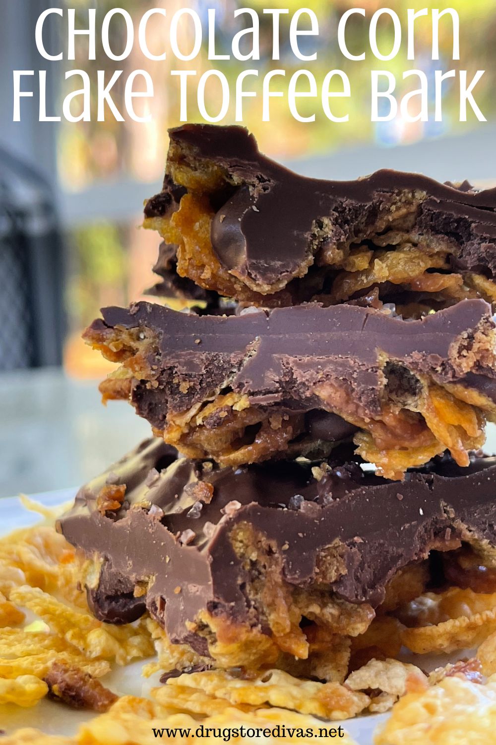 Chocolate Corn Flake Toffee Bark Recipe | Drugstore Divas